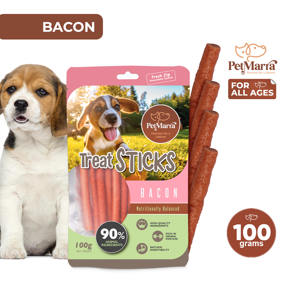 PetMarra Treat Sticks Dog Treats 100g – PetMate Corp